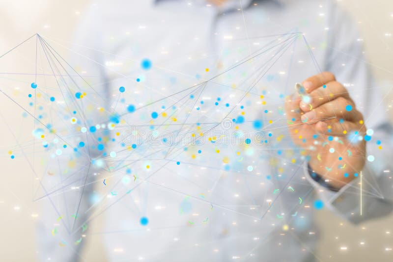 3d Illustration of Circles Connected with Each Other- the Concept of ...