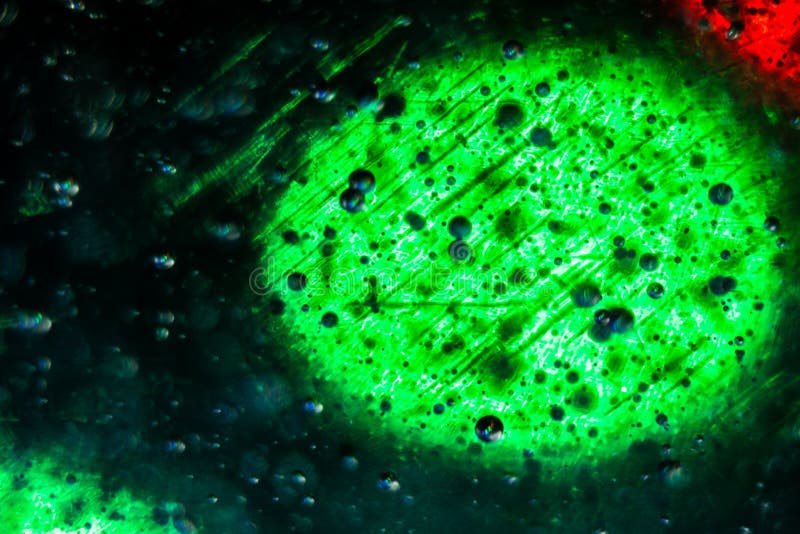 3d Illustration with Circular Abstract Shapes Simulating Bubbles ...