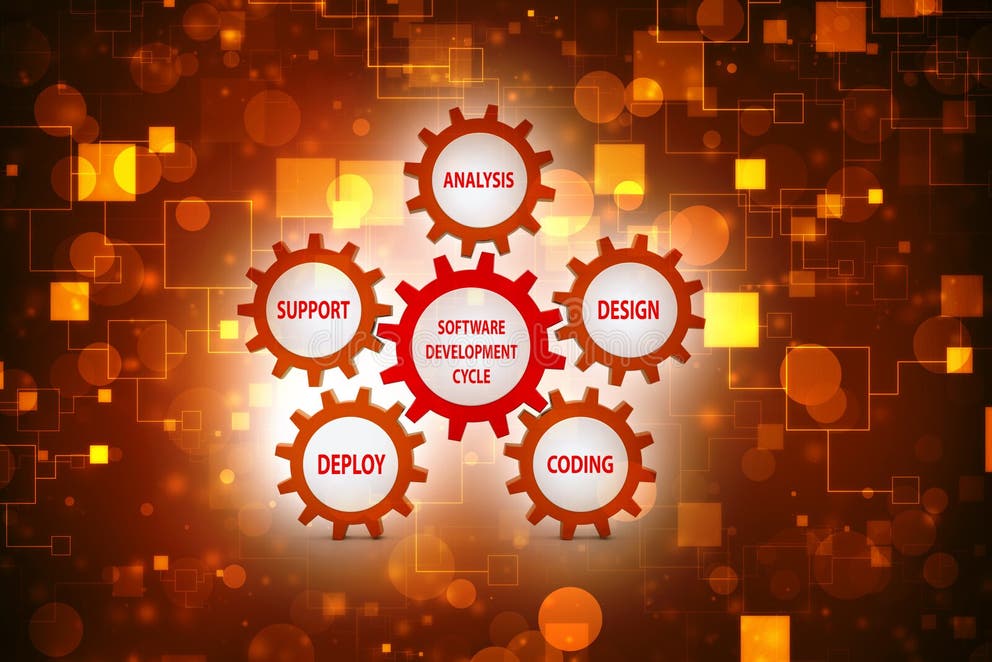Circular Flow Chart of Life Cycle of Software Development Process Stock ...
