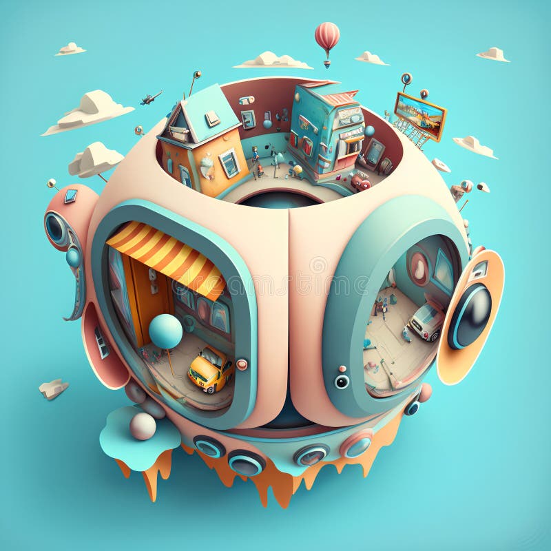 3d Cartoon Robot House Painter Stock Photos - Free & Royalty-Free Stock ...