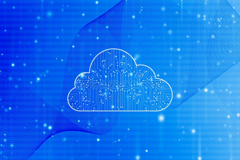 2d Illustration of Cloud Computing, Digital Cloud Computing Concept ... 2d Illustration of Cloud Computing, Digital Cloud Computing Concept ...