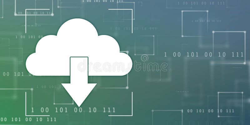 2d Illustration of Cloud Computing, Digital Cloud Computing Concept ... 2d Illustration of Cloud Computing, Digital Cloud Computing Concept ...