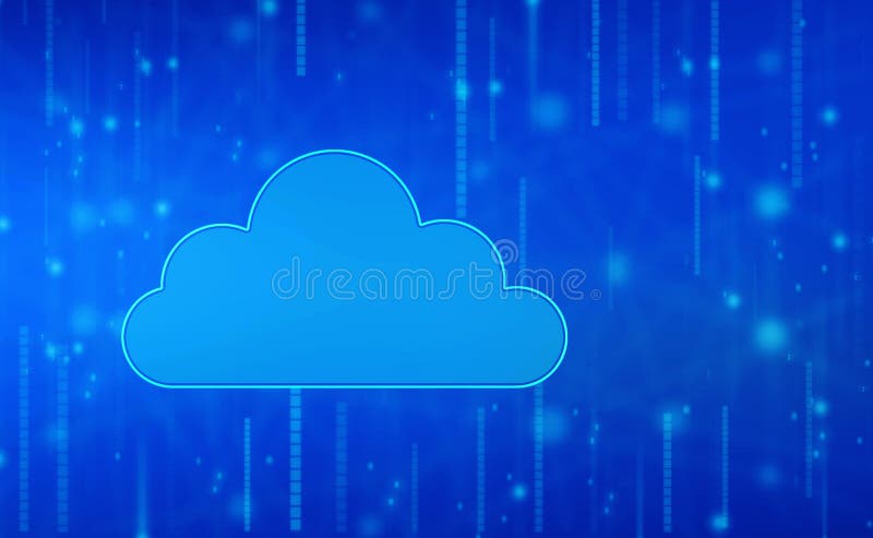 2d Illustration of Cloud Computing, Digital Cloud Computing Concept ... 2d Illustration of Cloud Computing, Digital Cloud Computing Concept ...