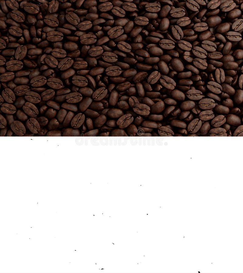 3D Illustration of a Coffee Beans Flow with Alpha Layer Stock ...