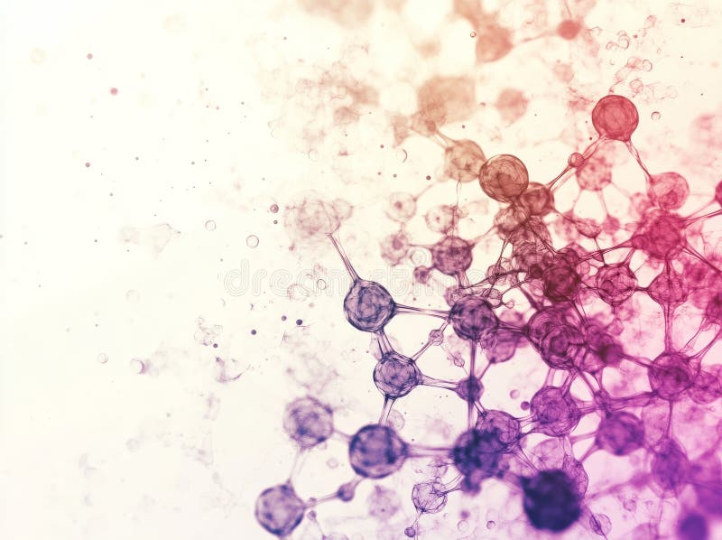 A 3D Illustration of Collagen Cells with DNA Molecular Structures Set ...