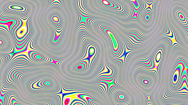 3d Illustration Colordul Water Pattern, Texture. Abstract Chaotic Pop ...