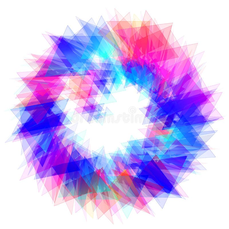 3D Illustration of Colored Circle Structure Stock Illustration ...