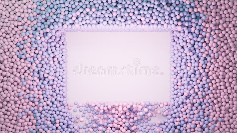 3D Illustration. Colorful Bend Around a Space for Your Text. Stock ...