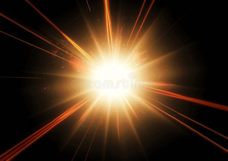3d Illustration of Colorful Light Exploding Stock Illustration ...
