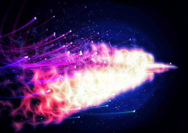 3d Illustration of Colorful Rocket Fireworks Launched into the Night ... 3d Illustration of Colorful Rocket Fireworks Launched into the Night ...