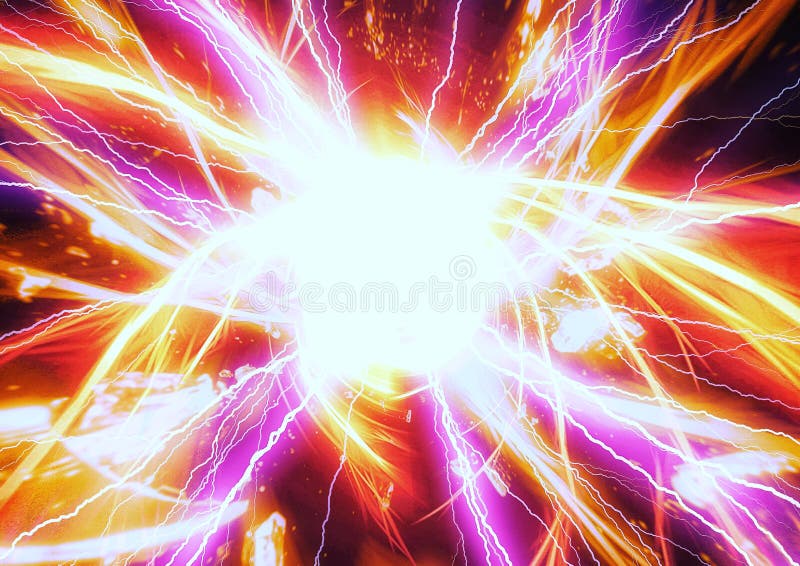 3d Illustration of Colorful Sparks Exploding Stock Illustration ...