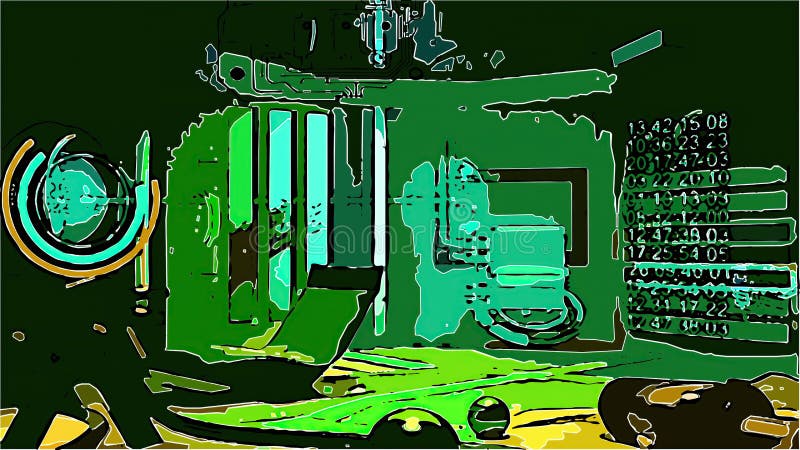 Comic Style - Space Lab Experiment Stock Illustration - Illustration of ...