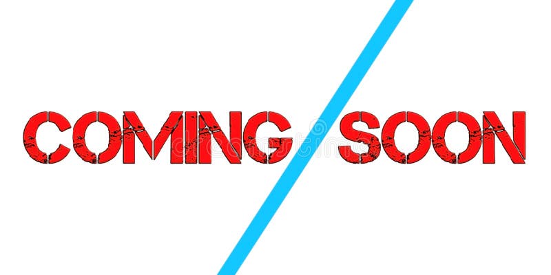 3D Illustration Coming Soon Text Isolated on White Background Stock ...