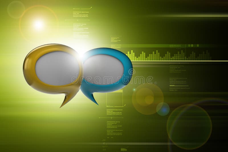 Communication bubbles stock illustration. Illustration of discussion ...