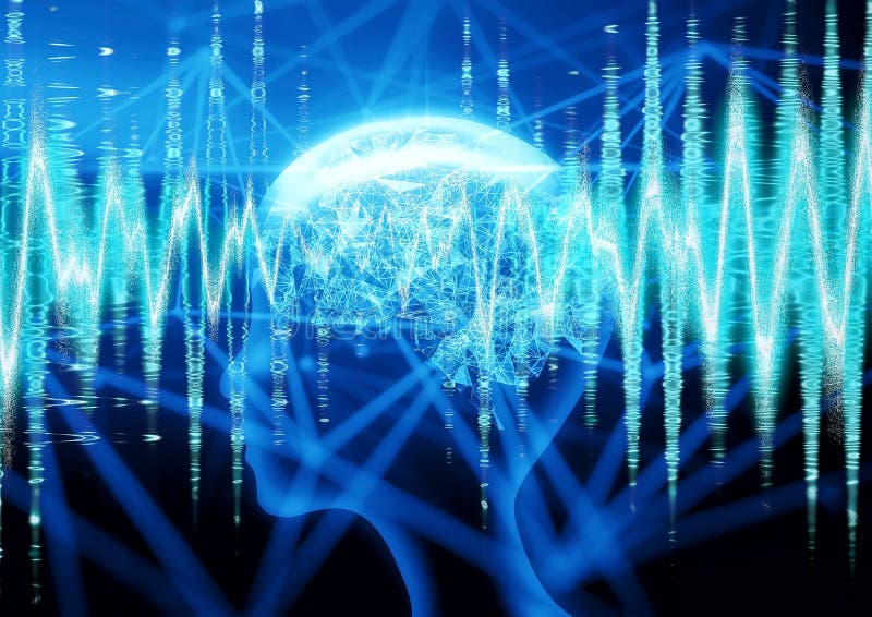 3d Illustration of Composite Light Effect on Abstract Humanoid Robot ...