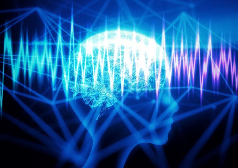 3d Illustration of Composite Light Effect on Abstract Humanoid Robot ...