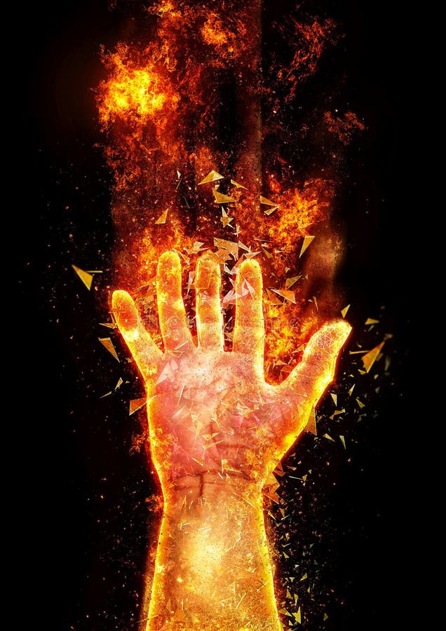 3d Illustration Synthesizing the Effect of an Explosion on the Gesture ...