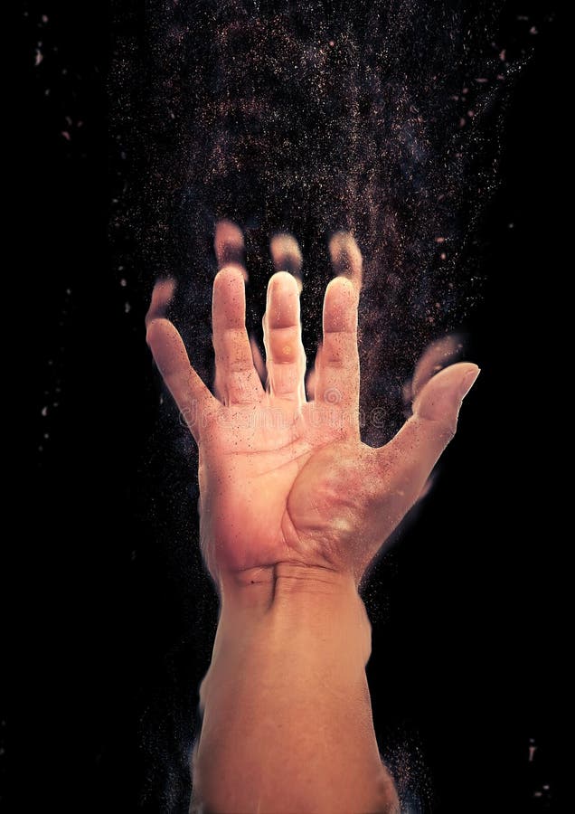 3d Illustration that Synthesizes the Effect of Fire on the Gesture of ...