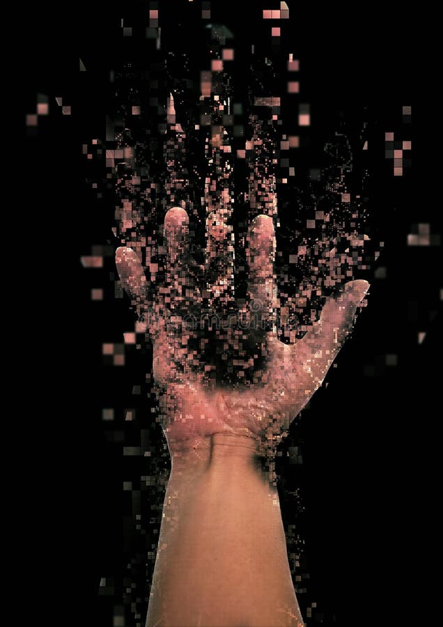 3d Illustration that Synthesizes the Effect of Fire on the Gesture of ...