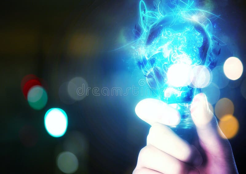 3d Illustration of a Light Bulb that Shines with the Concept of Science ...