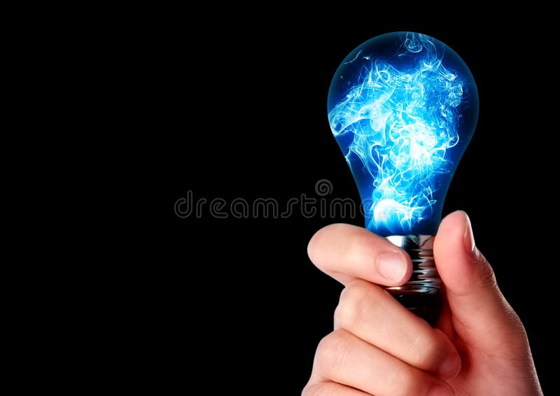 3d Illustration of a Light Bulb that Shines with the Concept of Science ...