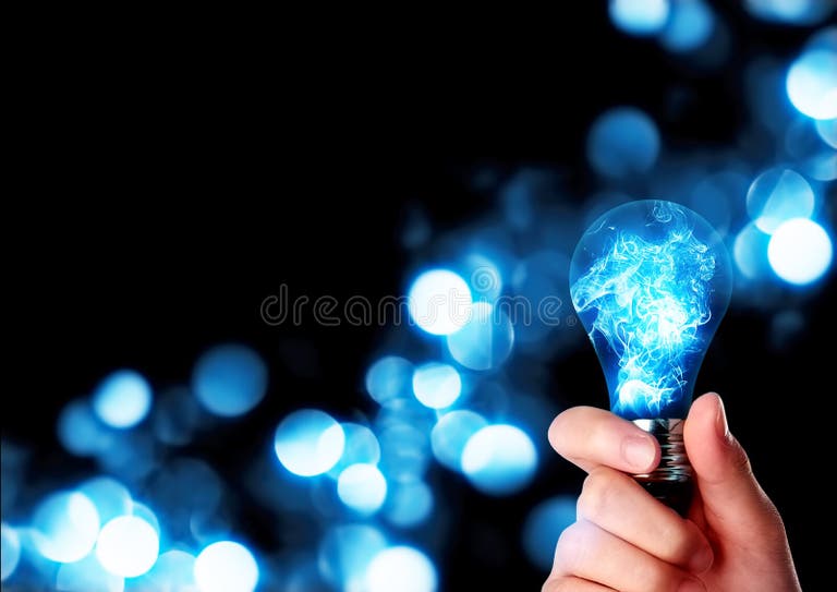 3d Illustration of a Light Bulb that Shines with the Concept of Science ...