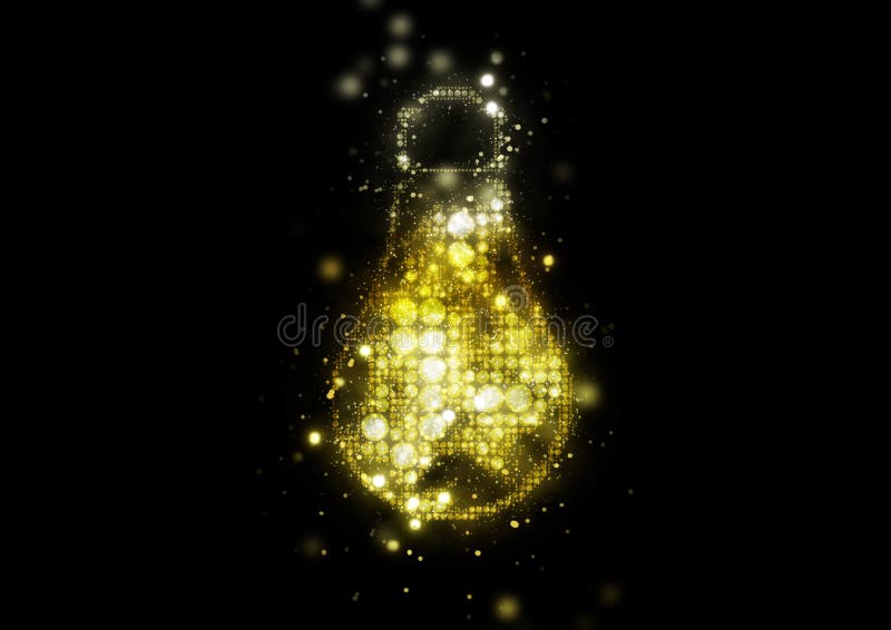 3d Illustration of a Light Bulb that Shines with the Concept of Science ...