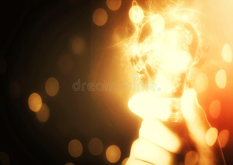 3d Illustration of a Light Bulb that Shines with the Concept of Science ...