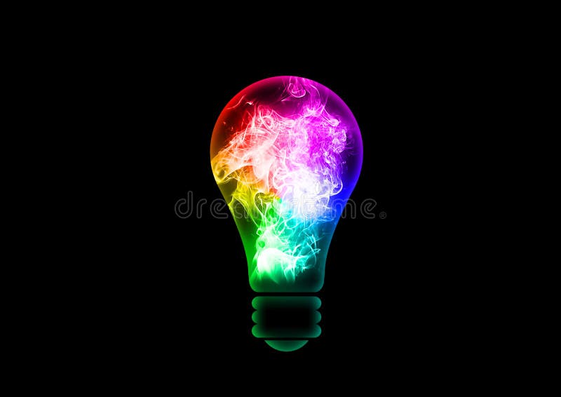 3d Illustration of a Light Bulb that Shines with the Concept of Science ...