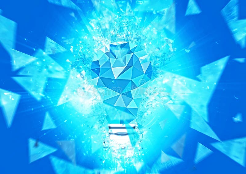 3d Illustration of a Light Bulb that Shines with the Concept of Science ...