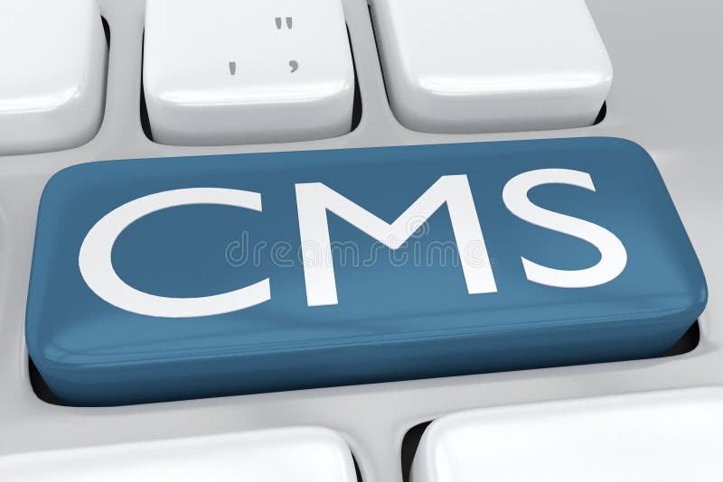 CMS - information concept stock illustration. Illustration of ...
