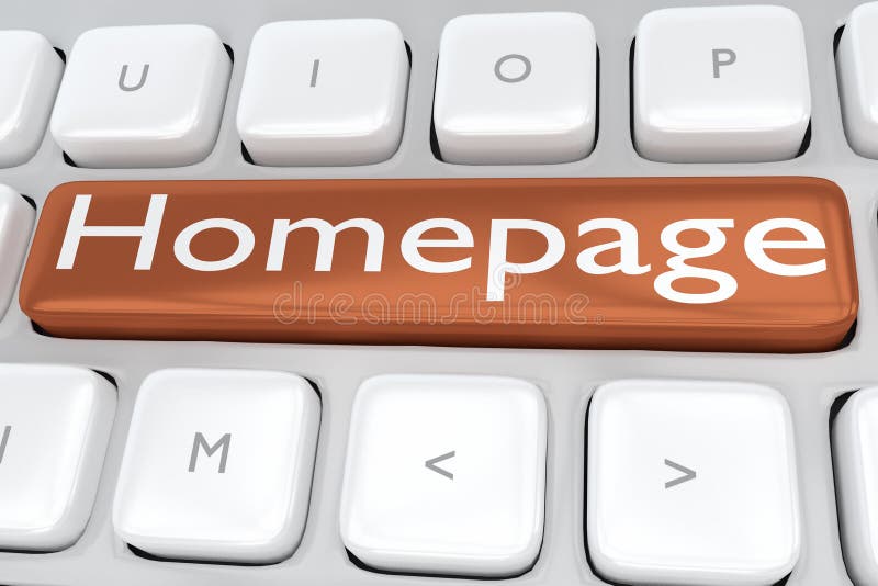 Homepage - Internet Concept Stock Illustration - Illustration of ...