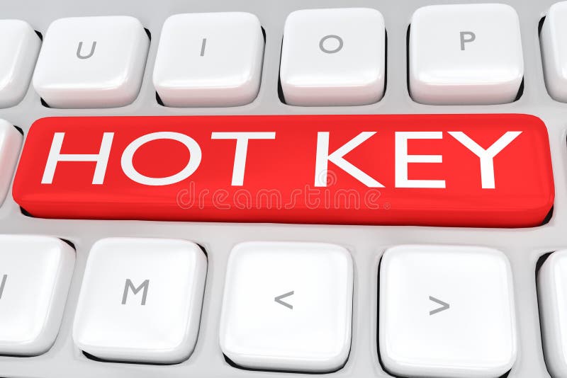 Hot Key concept stock illustration. Illustration of site - 119928177