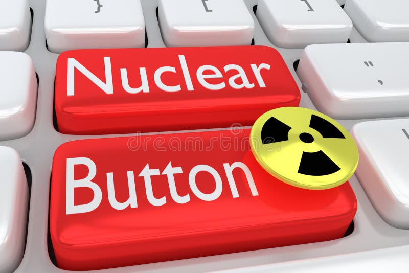 Nuclear Button stock illustration. Illustration of isolated - 1766654