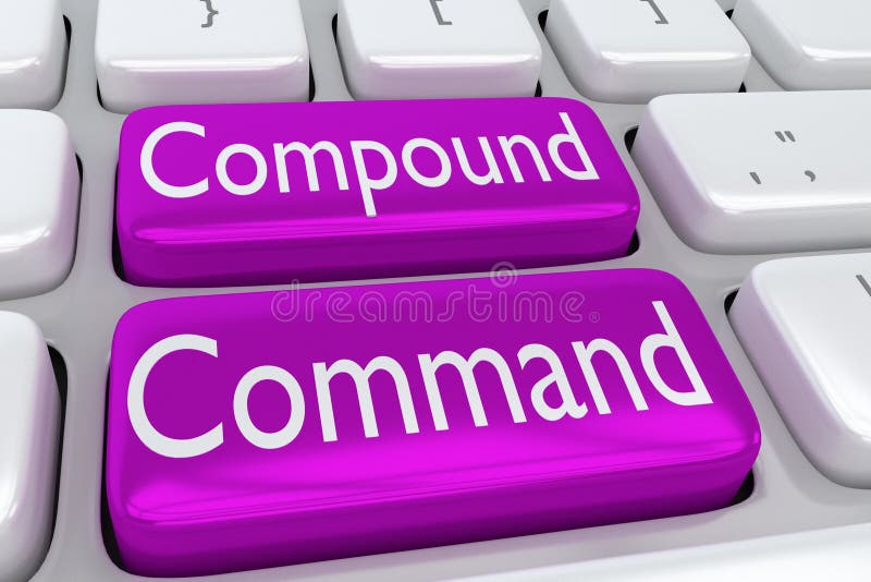 Compound Command concept stock illustration. Illustration of geometric ...