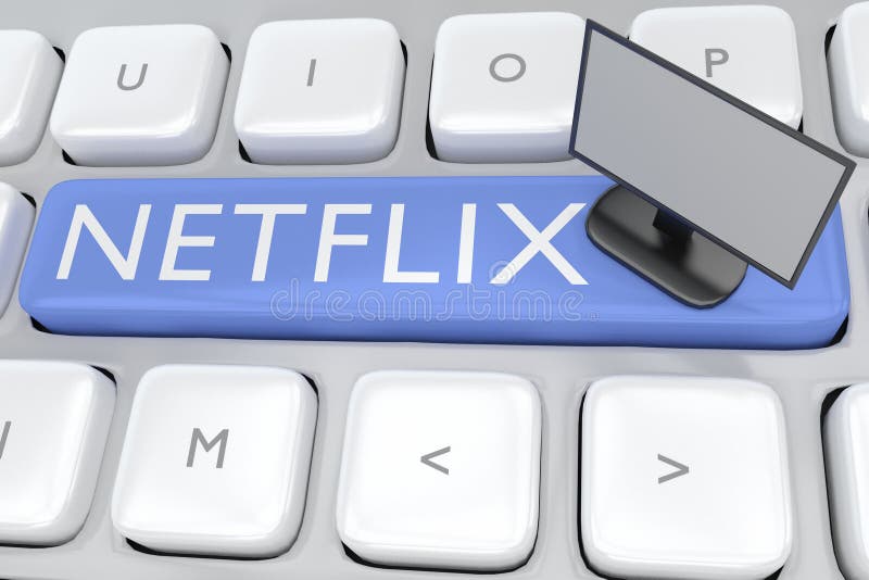 NETFLIX - media concept editorial stock image. Illustration of netflix ...