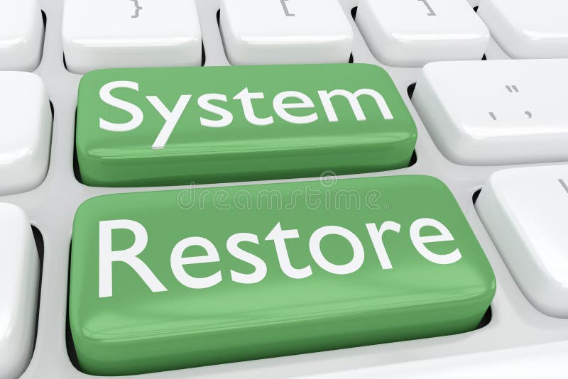 Computer Restore Settings Bar Illustration Design Stock Illustration ...