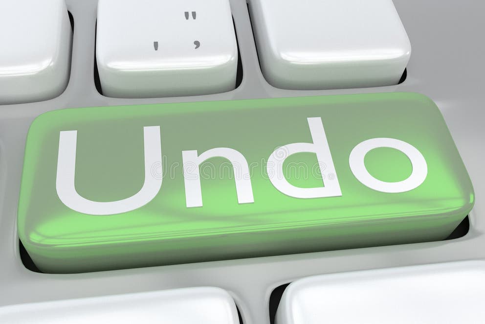 Undo - control concept stock illustration. Illustration of keyboard ...