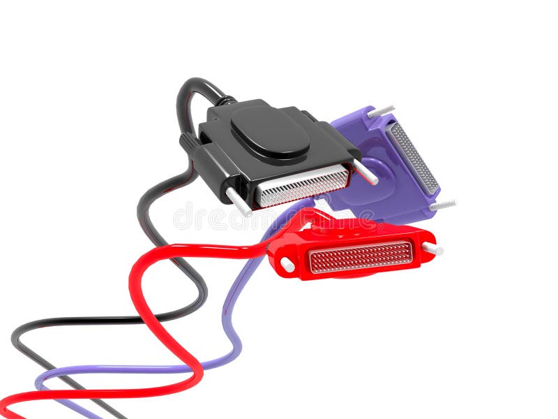 Computer cable stock illustration. Illustration of connect - 176325543