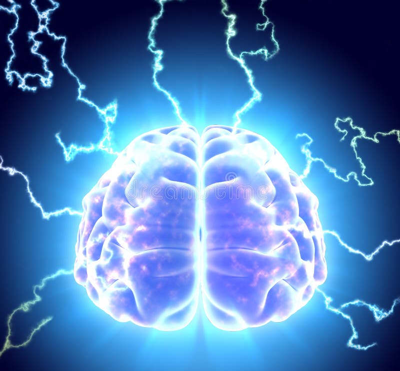 3D Illustration of Conceptual Brain Storm. Stock Illustration ...