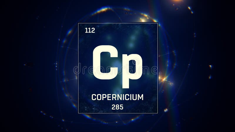 Copernicium As Element 112 of the Periodic Table 3D Illustration on ...