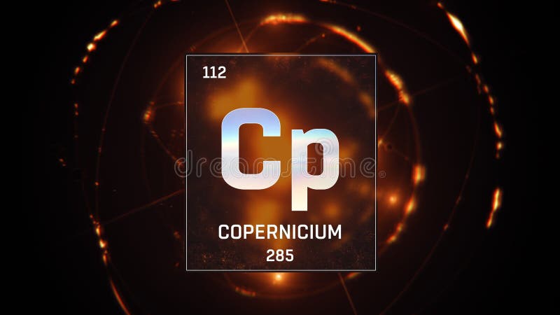 Copernicium As Element 112 of the Periodic Table 3D Illustration on ...