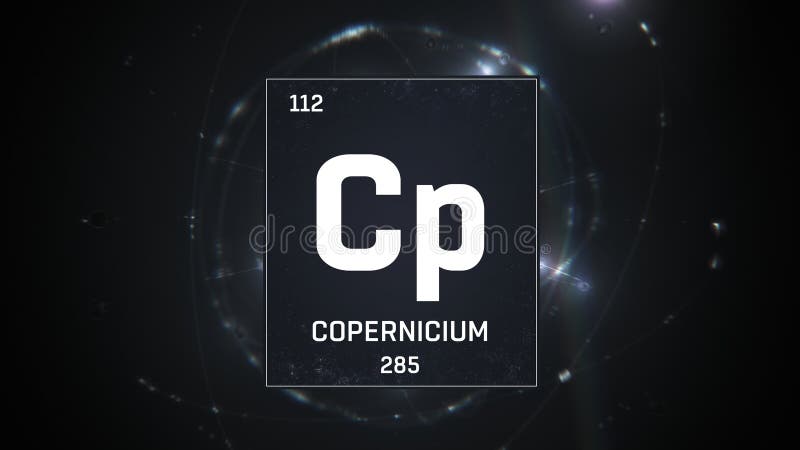 Copernicium As Element 112 of the Periodic Table 3D Illustration on ...