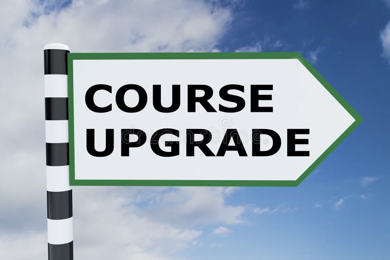 Course Upgrade concept stock illustration. Illustration of professional ...