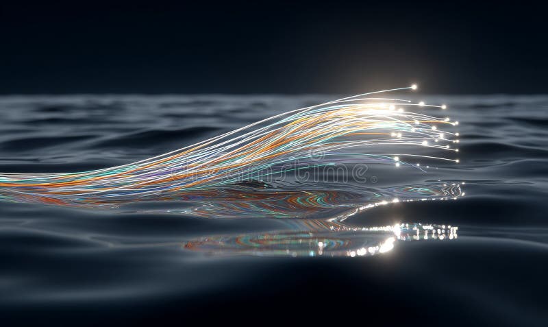 D Illustration of a Cross Section of a Submarine Communications Cable ...