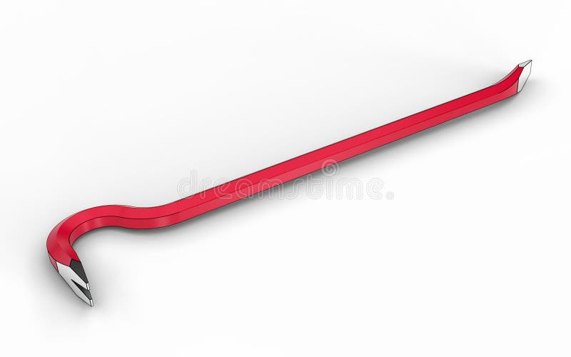 3d illustration of crowbar stock illustration. Illustration of crowbar ...