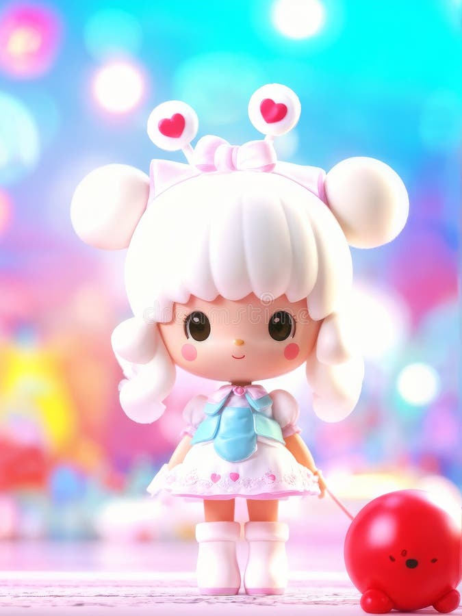 Cute Doll Vector Illustration Stock Vector - Illustration of kids, doll ...