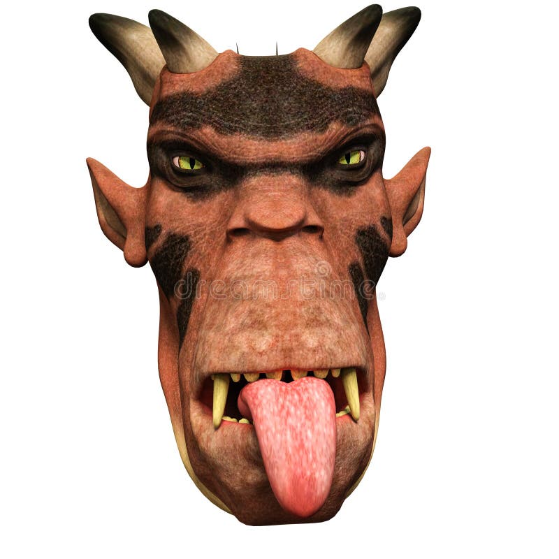 Cartoon Devil Face stock vector. Illustration of demon - 775055