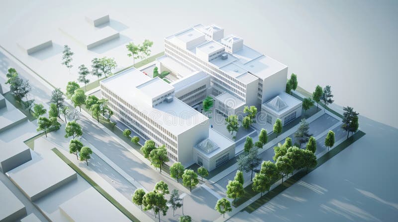 A 3D Illustration of a Cuttingedge Science Laboratory with ...