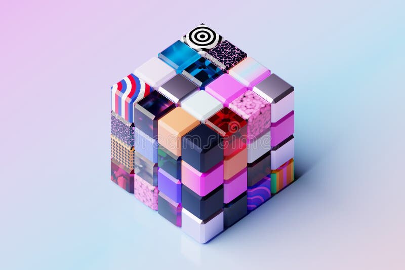 Different Textures Cube Stock Illustrations – 63 Different Textures ...